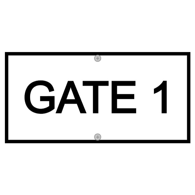 Gate Signs Online | Marktek