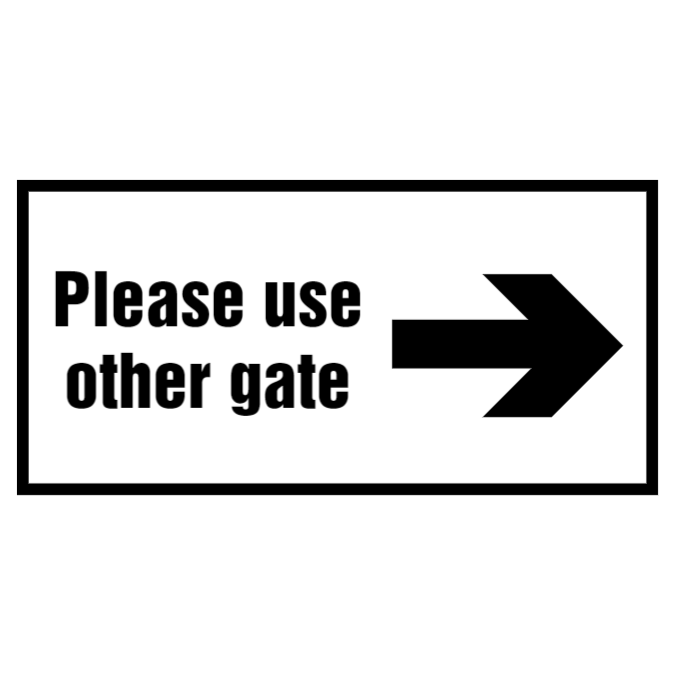 Gate Signs Online | Marktek