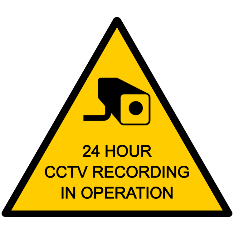 CCTV sign 24 hours recording - Aluminium composite panel | Choose ... CCTV sign 24 hours recording - Aluminium composite panel | Choose ...