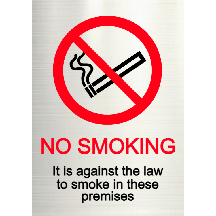 No smoking - Aluminium sign 1 | Choose, Customize and Order Signs Online!